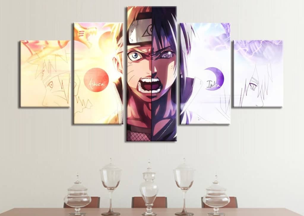Cuadro Naruto Sasuke - Asura e Indra • Cuadros Tabloide