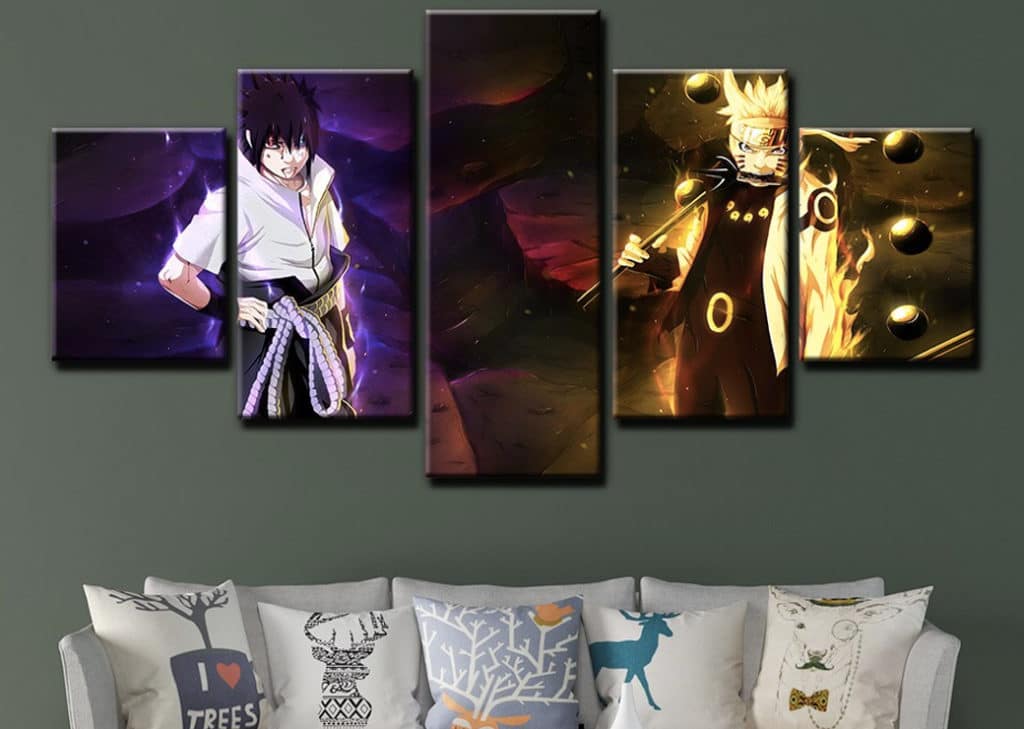 Cuadro Naruto Shippuden Naruto y Sasuke • Cuadros Tabloide