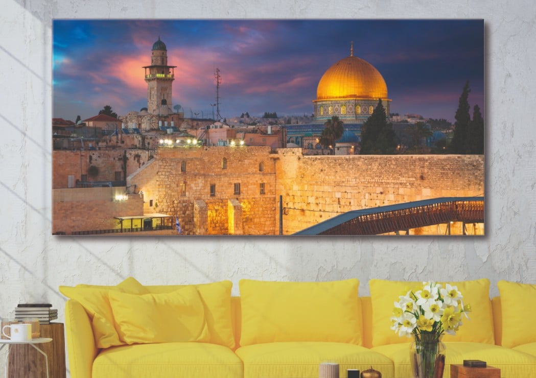 Cuadro Vista de la Cúpula de la Roca • Cuadros Tabloide