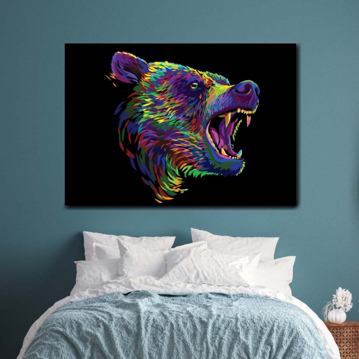 Cuadro Oso pop art • Cuadros Tabloide