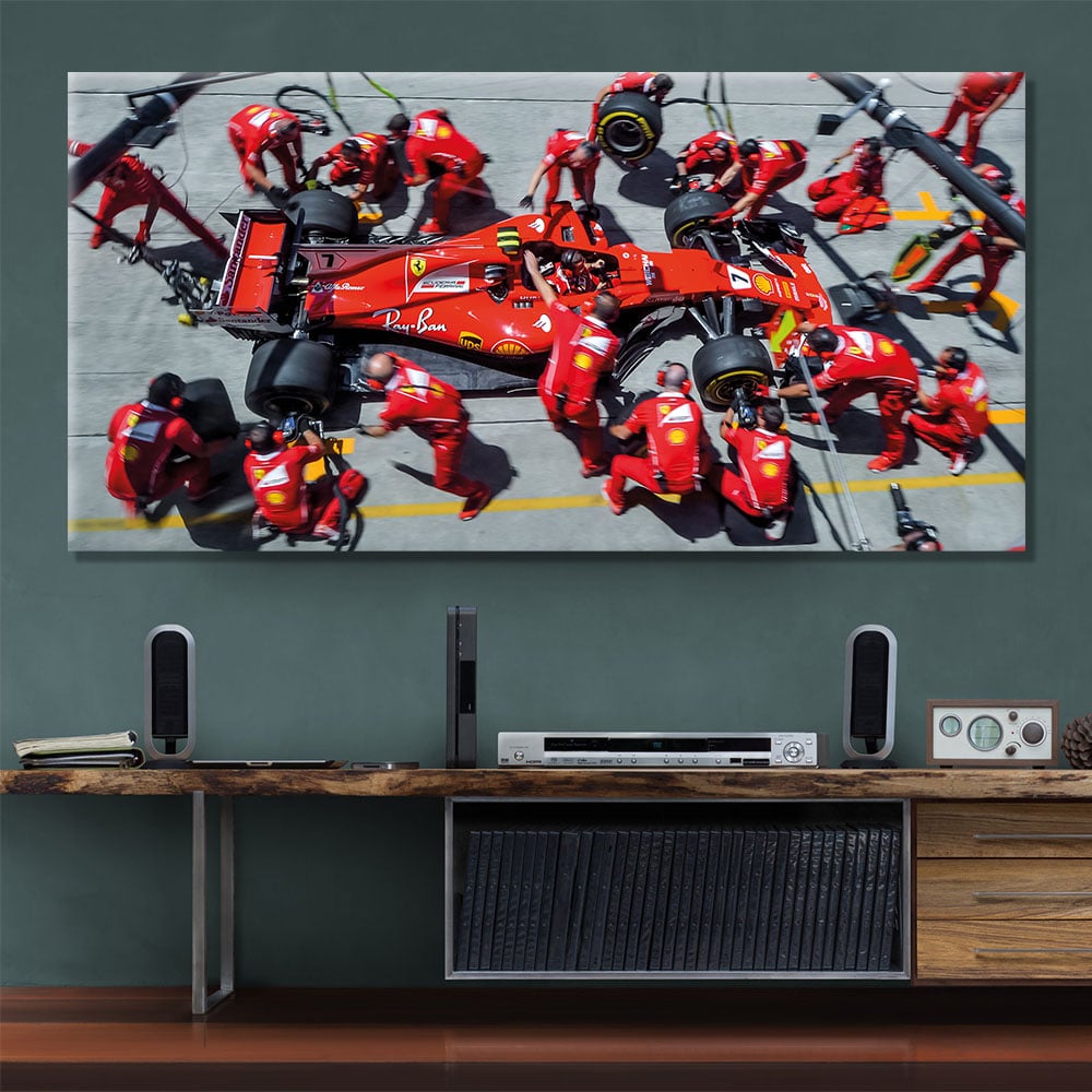 Cuadro Carrera del Gran Premio de Ferrari • Cuadros Tabloide