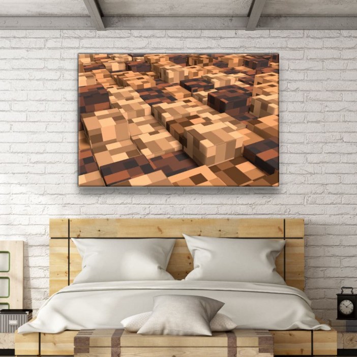Cuadro bloques minecraft • Cuadros Tabloide