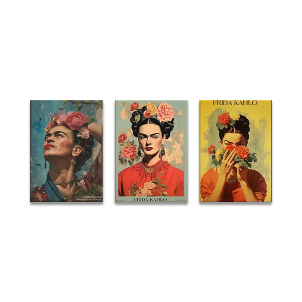 Colorido Cuadro Frida Kahlo en México • Cuadros Tabloide