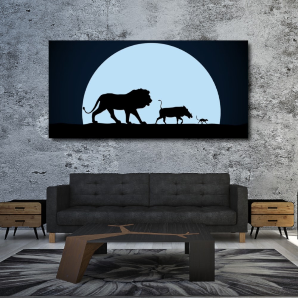 Cuadro Rey León Timón y Pumba • Cuadros Tabloide