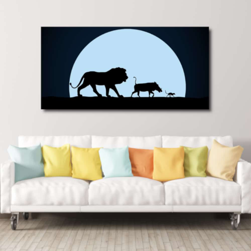 Cuadro Rey León Timón y Pumba • Cuadros Tabloide