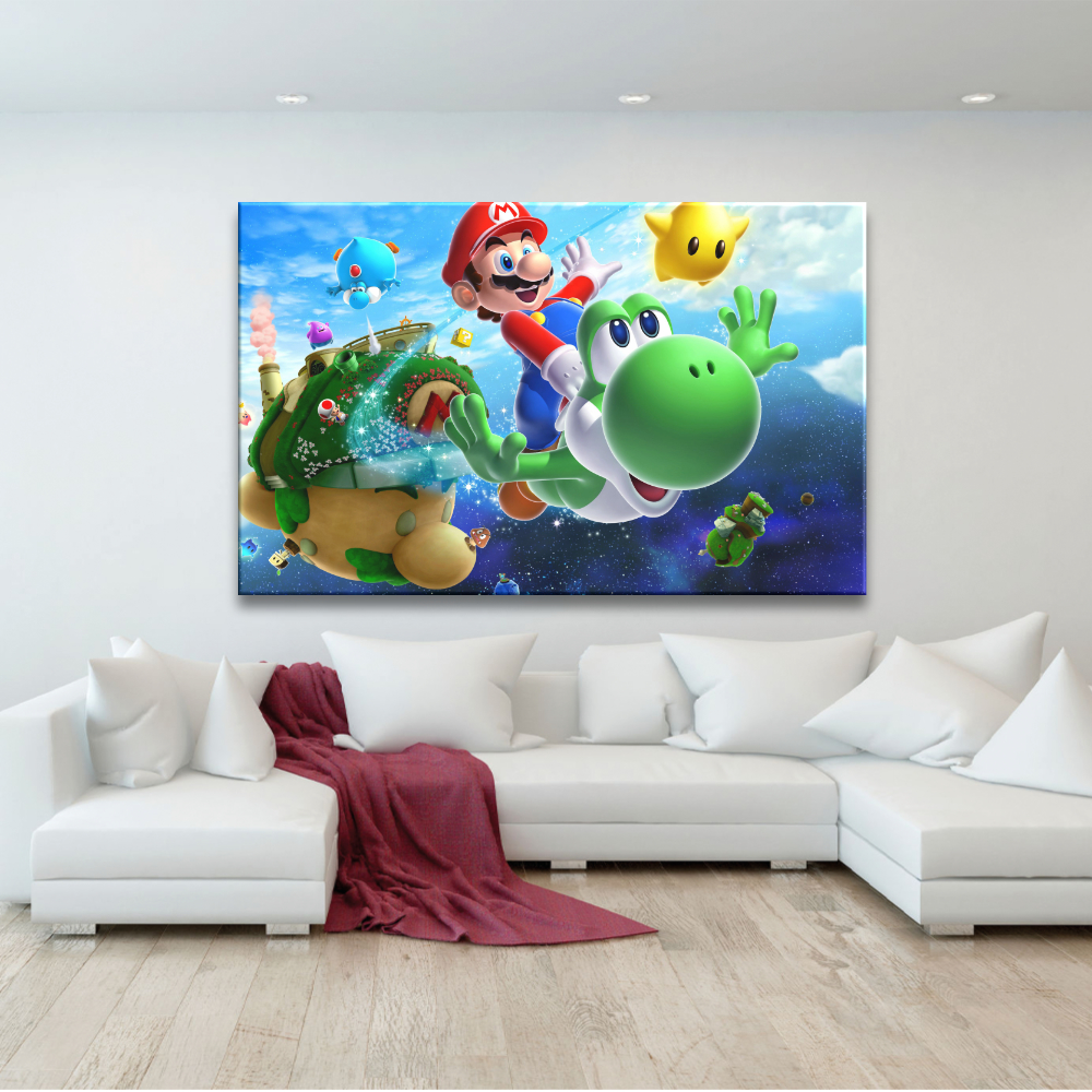 Cuadro Mario con Yoshi • Cuadros Tabloide