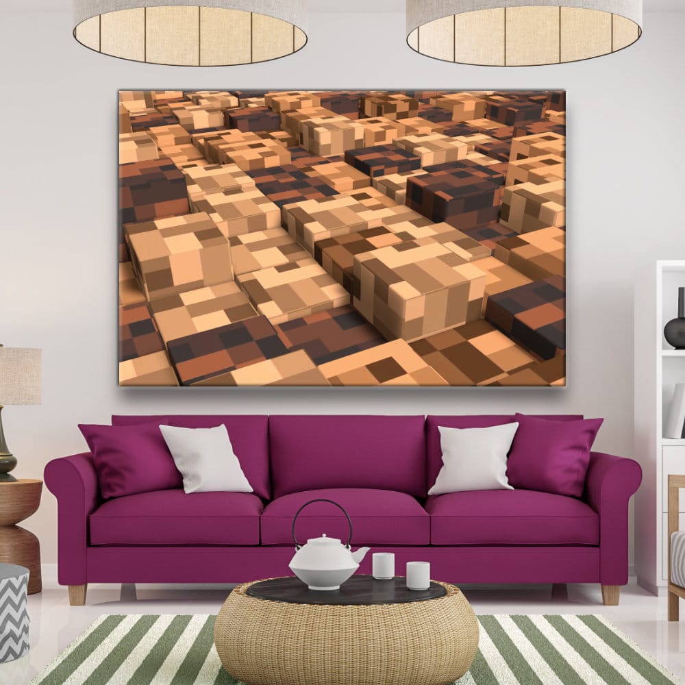 Cuadro bloques minecraft • Cuadros Tabloide